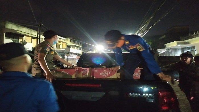 Razia Kos-Kosan di Palembang, Satpol-PP Amankan Ratusan Botol Miras dan 34 Orang - Tribunsumsel.com
