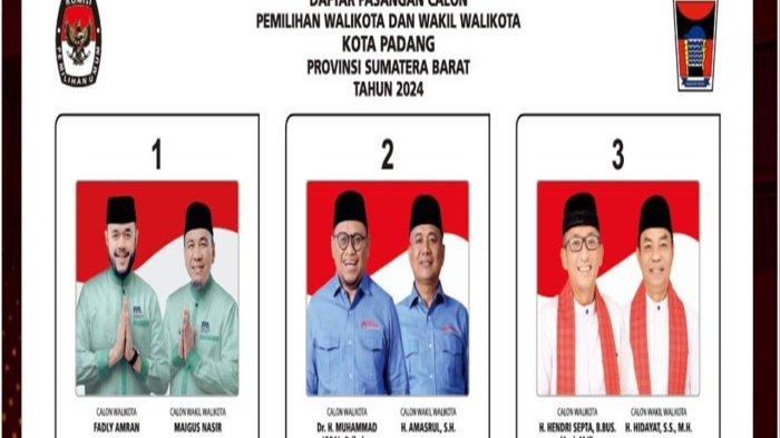 LINK Real Count KPU Pilkada Kota Padang 2024, Dokumen C Hasil Masuk 99,86 Persen - Tribunsumsel.com