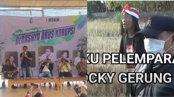 Setelah Dilabrak Wanita, Rocky Gerung Dilempar Botol Saat Diskusi di Yogyakarta, Kena Refly ...