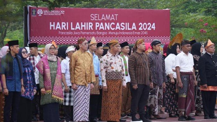 Semangat Persatuan, Jajaran Kemenkumham Sumsel Upacara Peringati Hari Lahir Pancasila ...
