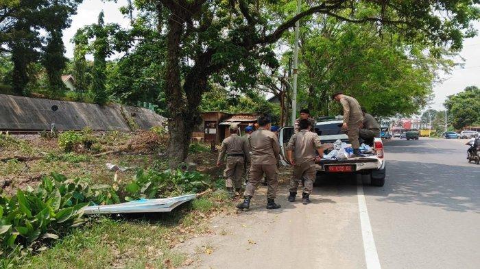 Semrawut, Petugas Gabungan Tertibkan Baliho dan Spanduk Calon Kepala ...