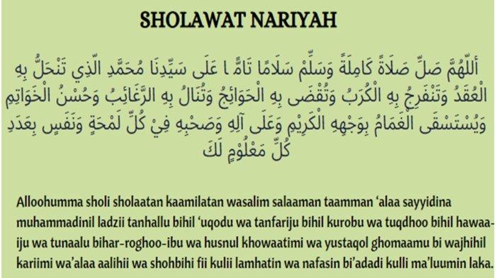 Sholawat Nariyah Latin, Penarik Rezeki Naik Pangkat dan Kedudukan ...