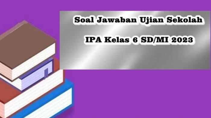 Soal Ujian Sekolah IPA Kelas 6 Semester 2 dan Kunci Jawaban Tahun 2023 - Tribunsumsel.com