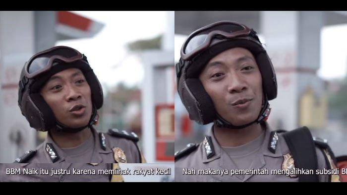 Sosok Aipda Herman Hadi Basuki 'Pak Bhabin' Edukasi Soal BBM Naik ...