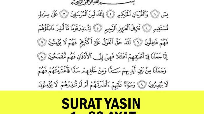 Surat Yasin Full Ayat 1 Sampai 83 Tulisan Arab, Latin dan Artinya ...