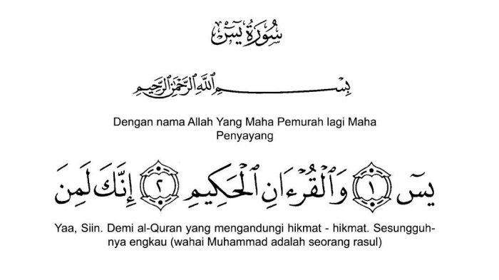 Surat Yasin Lengkap dan Tahlil Mudah Dibaca Bacaan Arab dan Latin ...