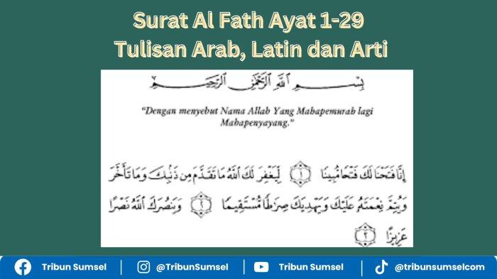 Berita awal ramadhan baca surat al fath Terbaru Hari Ini - Tribunsumsel.com
