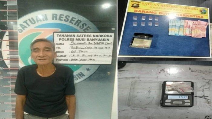 Kronologis Kakek 67 Tahun di Muba Ditangkap Karena Narkoba, Polisi Sita 8 Paket Sabu Siap Jual ...