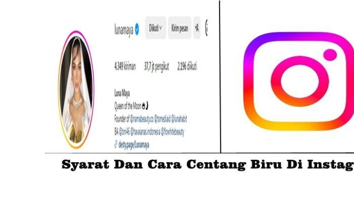 Syarat dan Cara Mendapatkan Centang Biru di Instagram, Bisa Bayar Rp 100 Ribuan - Tribunsumsel.com