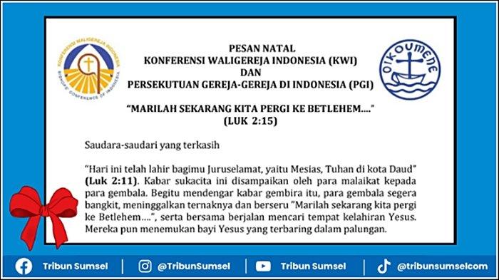 Tema Natal Nasional 2024 PGI dan KWI, Kembali ke Betlehem, Makna dan Pesan Natal 2024 PDF ...