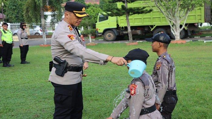 Kapolres Ogan Ilir Pimpin Upacara Penyambutan Bintara Remaja Polri, Ini Pesannya - Tribunsumsel.com
