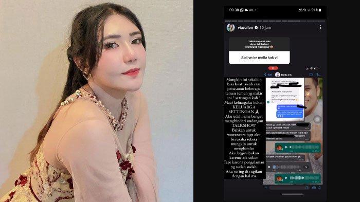 Via Vallen Bocorkan Chat WA dengan Mella Rossa Sang Adik, Tegas Bantah Keluarga Settingan ...