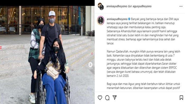 Lama Tak Muncul, Annisa Pohan Yudhoyono Bagikan Kabar Duka, Janin yang Dikandungnya Meninggal ...