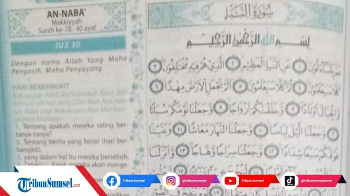 Bacaan Surat An-Naba 1-40, Kumpulan Juz Amma Lengkap dengan Latin, Arti dan Tulisan Arabnya ...