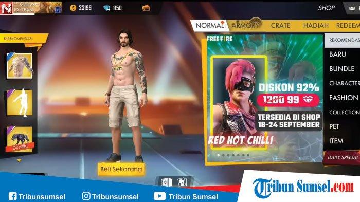 Begini Cara Mendapatkan Bundle Red Hot Chilli Free Fire (FF) Tanpa Kode ...