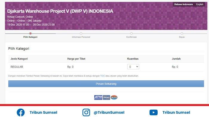 Cara Dapatkan V-Pass Tiket Djakarta Warehouse Project (DWP) Virtual ...