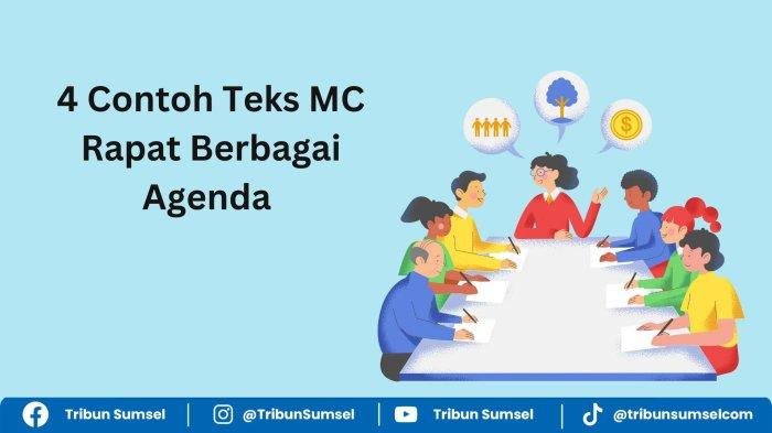 4 Contoh Teks MC Rapat Berbagai Agenda, Lingkungan Kerja Hingga Temu ...