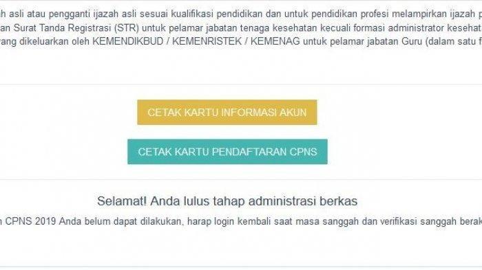 Cukup 6 Langkah, Ini Cara Cek Hasil Seleksi Administrasi CPNS 2019 di ...