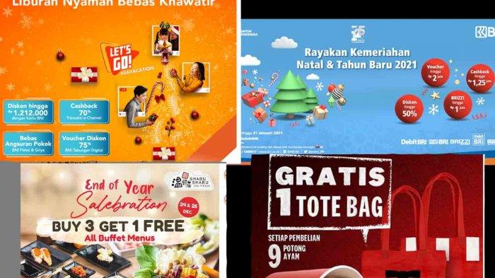 Daftar 7 Promo Perayaan Natal dan Tahun Baru 2021, Mulai Diskon BRI ...