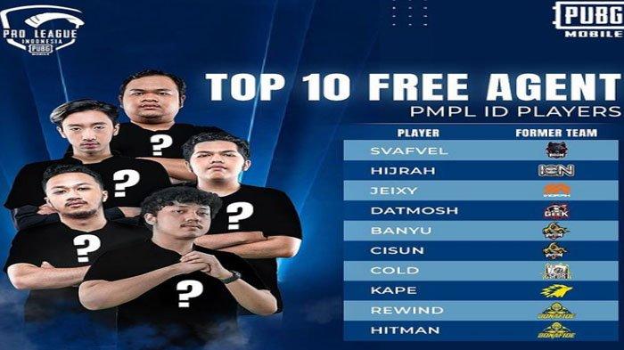Daftar Roster PUBG Mobile Berstatus Free Agent, Mulai dari Jeixy Hingga ...