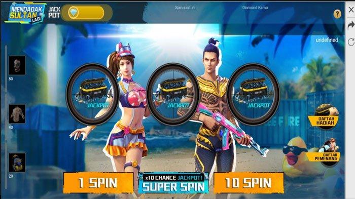 Event Terbaru Free Fire (FF), Spin Sekarang Kesempatan Dapat Diamonds ...