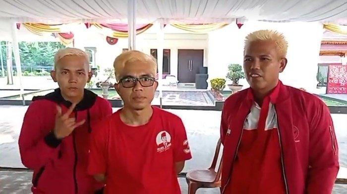 Ganjar Pranowo Capres PDIP di Pemilu 2024, Puluhan Pemuda di Muratara Cat Rambut Putih ...