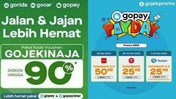 11 Kode Promo Gojek Hari Ini 26 Mei 2023 Jajan Pakai Gopay Coins Cashback 50 Persen,GoRide 90 ...