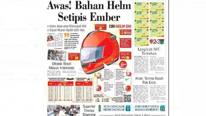 Helm SNI Palsu Setipis Ember Cuma Modal Cap SNI, Ternyata Tak Pernah ...