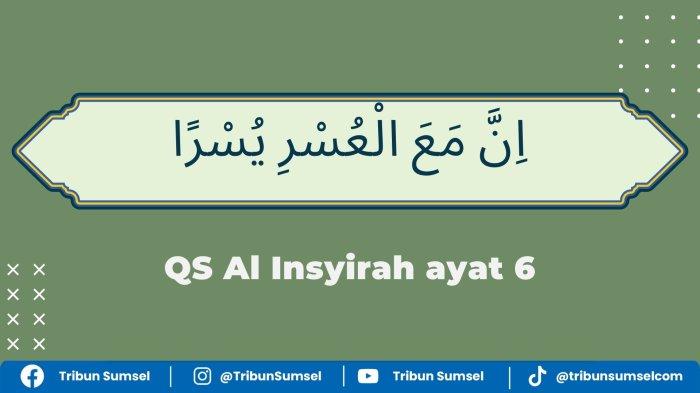 Arti Inna Ma'al Usri Yusra, Surat Al Insyirah Ayat 6, Janji Allah ...
