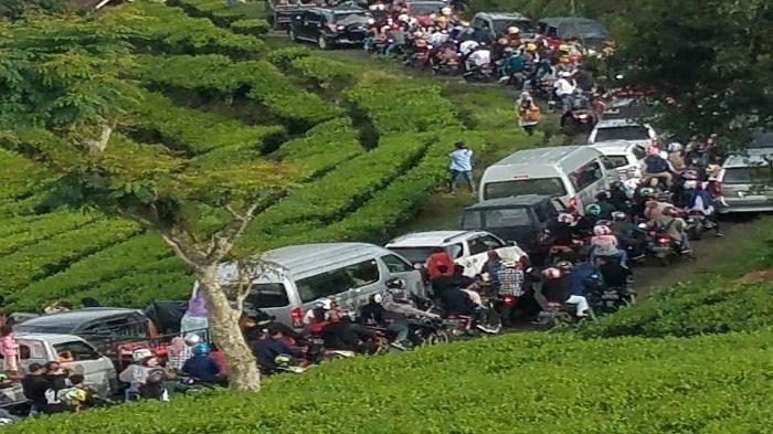 Dipadati Pengunjung, Jalan ke Tugu Rimau Gunung Dempo Pagaralam Sempat ...