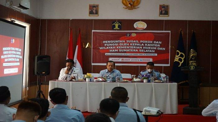 Kakanwil Kemenkumham Sumsel Kumpulkan Petugas Lapas Lubuklinggau, Ada Apa? - Tribunsumsel.com