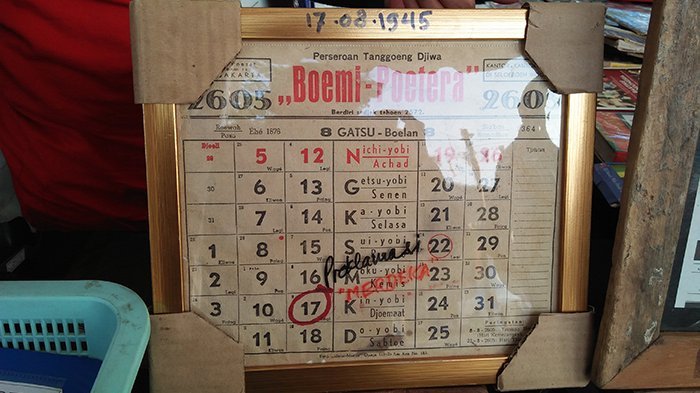 Punya Selembar Kalender 17 Agustus 1945, Pernah Ditawar Seharga Mobil ...