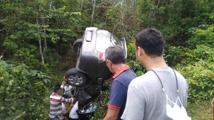 Kecelakaan Akibat Hindari Kerbau Nyeberang Jalinsum di Muratara, Grand Livina Masuk Jurang ...
