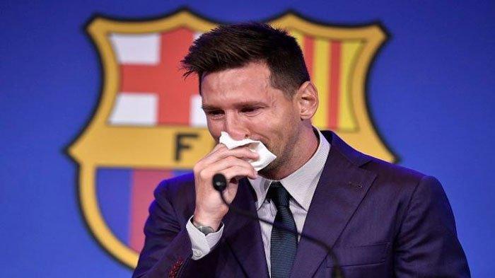 Lionel Messi Menangis Harus Meninggalkan Barcelona Setelah 21 Tahun ...