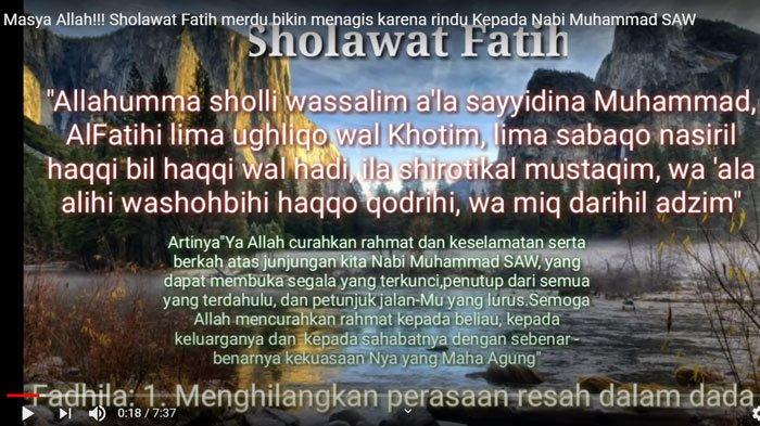 Bacaan Sholawat Al-Fatih Lengkap Tulisan Arab, Latin dan Artinya ...