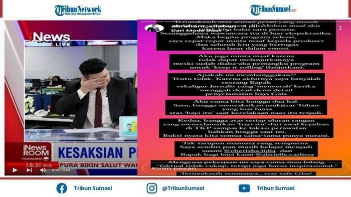 Alasan News Anchor Abraham Silaban Menangis saat Siaran, Ada Kisah di ...
