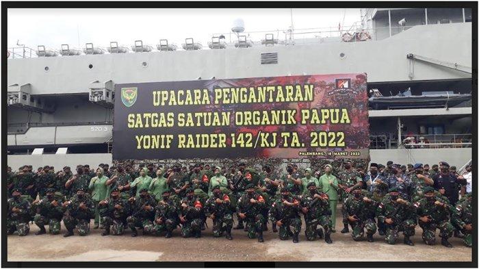 Kodam II Sriwijaya Berangkatkan 400 Personel Satgas Organik Raider 142/KJ ke Papua, Ini Tugasnya ...