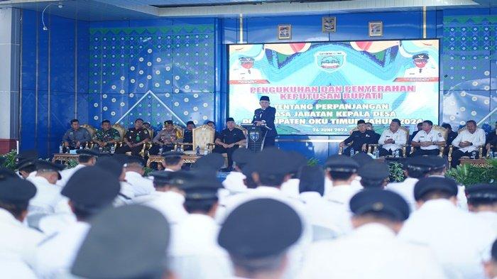 Dapat Perpanjangan Masa Jabatan, 300 Kepala Desa di OKUT Dilantik ...