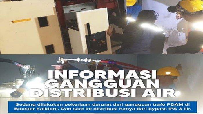 Distribusi Air Pelanggan PDAM Tirta Musi Palembang di Kalidoni Terganggu, Ada Gangguan Trafo ...