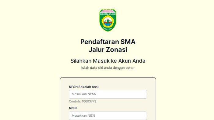 Besok Dimulai Pendaftaran PPDB SMA Negeri di Palembang Sumsel Jalur Zonasi, Ini Link dan ...