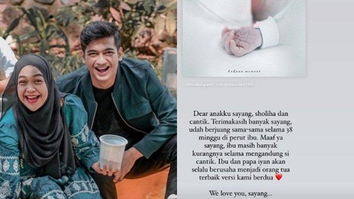 Pesan Menyentuh Ria Ricis untuk Baby R yang Baru Dilahirkan : Maaf ya ...