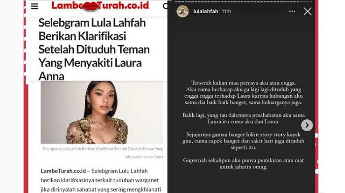 Sosok Selebgram Lula Lahfah Geram Disebut Pernah Selingkuh Dengan Gaga Padahal Sahabat Laura ...