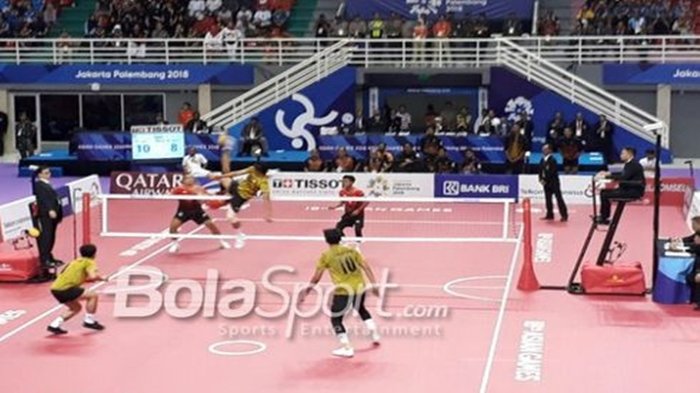 Sedang Berlangsung : Live Streaming Asian Games 2018, Perjuangan Sepak Takraw Indonesia Raih ...