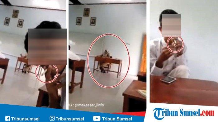 Viral Video Pelajar Asyik Merokok di Kelas Saat Guru Mengajar, Publik ...