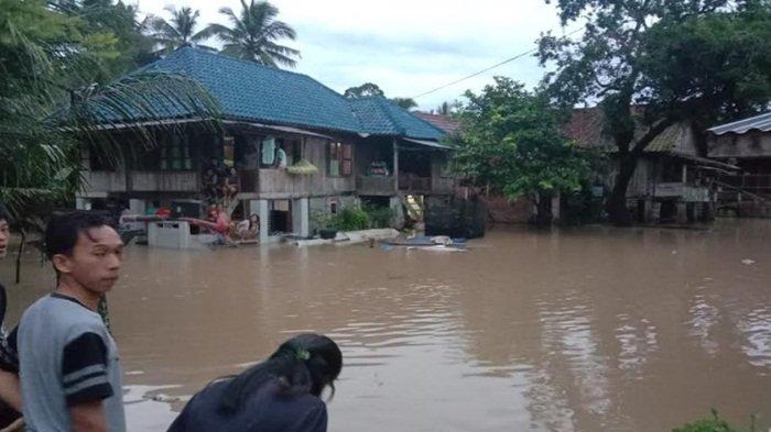 Ratusan Rumah di Muara Enim Terendam Banjir, Dampak Hujan Deras yang Sebabkan Sungai Meluap ...