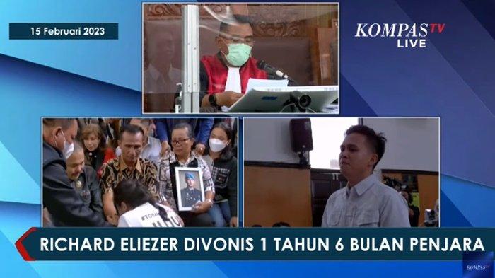 Tangis Bharada E Divonis 1,5 Tahun Penjara, Sang Ibu : Terima Kasih Tuhan untuk Semuanya ...