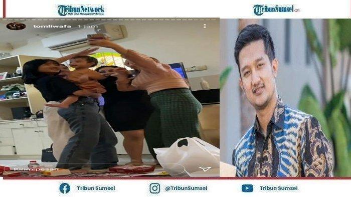 Crazy Rich Tom Liwafa Perlihatkan Gala Sky Begitu Ceria Dikelilingi dan Diperebutkan Oleh Fans ...