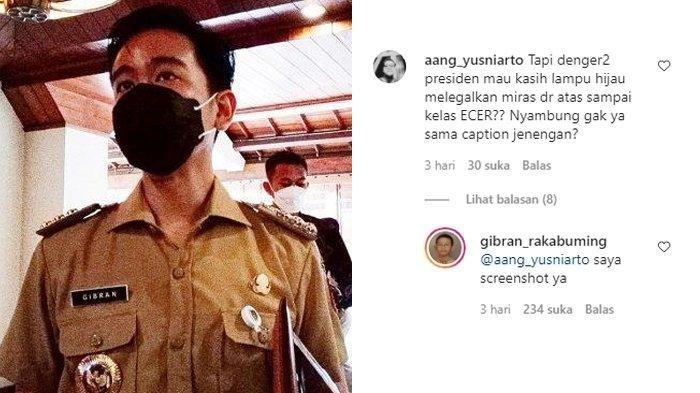 Baru Jabat Walikota Solo, Gibran Rakabuming Sudah Buat Netizen di Komentar IGnya Panik ...