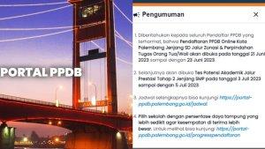 Link dan Cara Cek Hasil Seleksi PPDB SD dan SMP Kota Palembang 2023 - Tribunsumsel.com