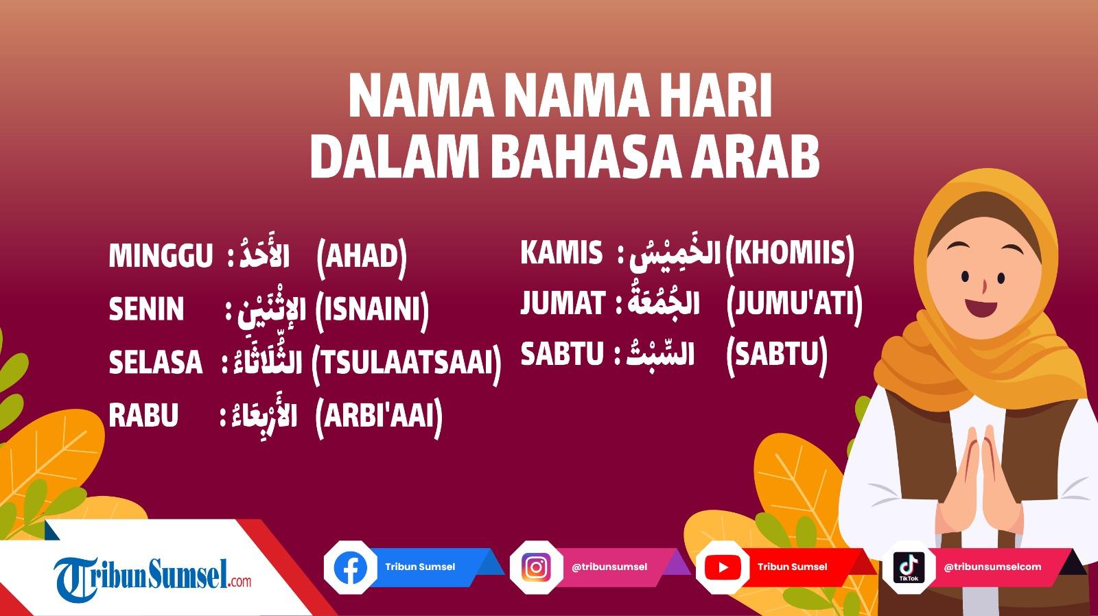Kamus Bahasa Arab: Nama-nama Hari dan Bulan dalam Bahasa Arab, Lengkap ...